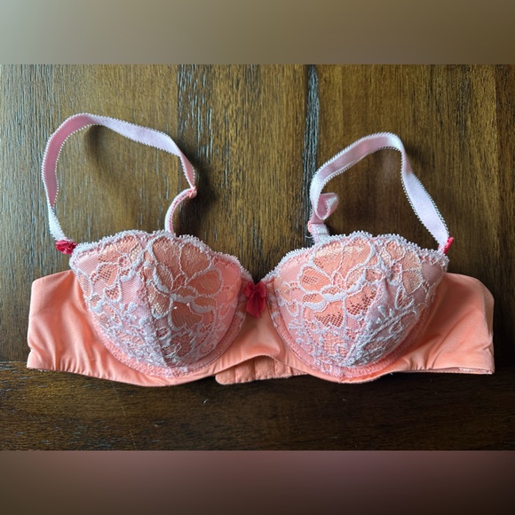 Adore Me | Intimates & Sleepwear | Adore Me Pink Lace Bra With ...